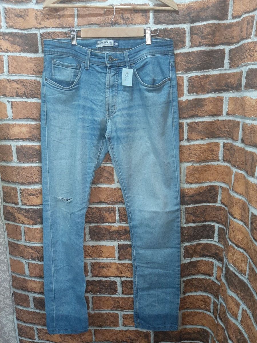 Calça Jeans Destroyer Masculina - Clock House | Calça Masculina Clock ...
