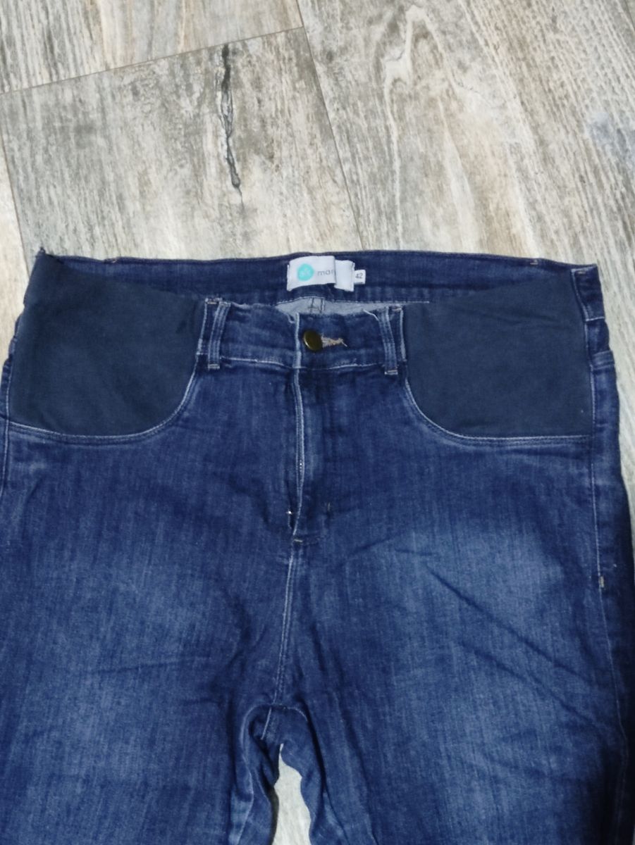 Calça Jeans Gestante Gravidez Mamy 42 | Calça Feminina Mamy Usado ...