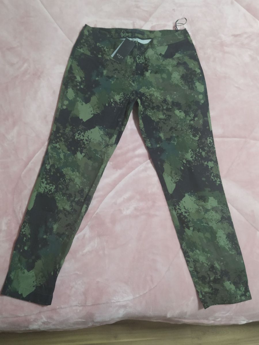 Calça Jeans Militar Camuflada Exercito Ler Descrição | Calça Feminina ...