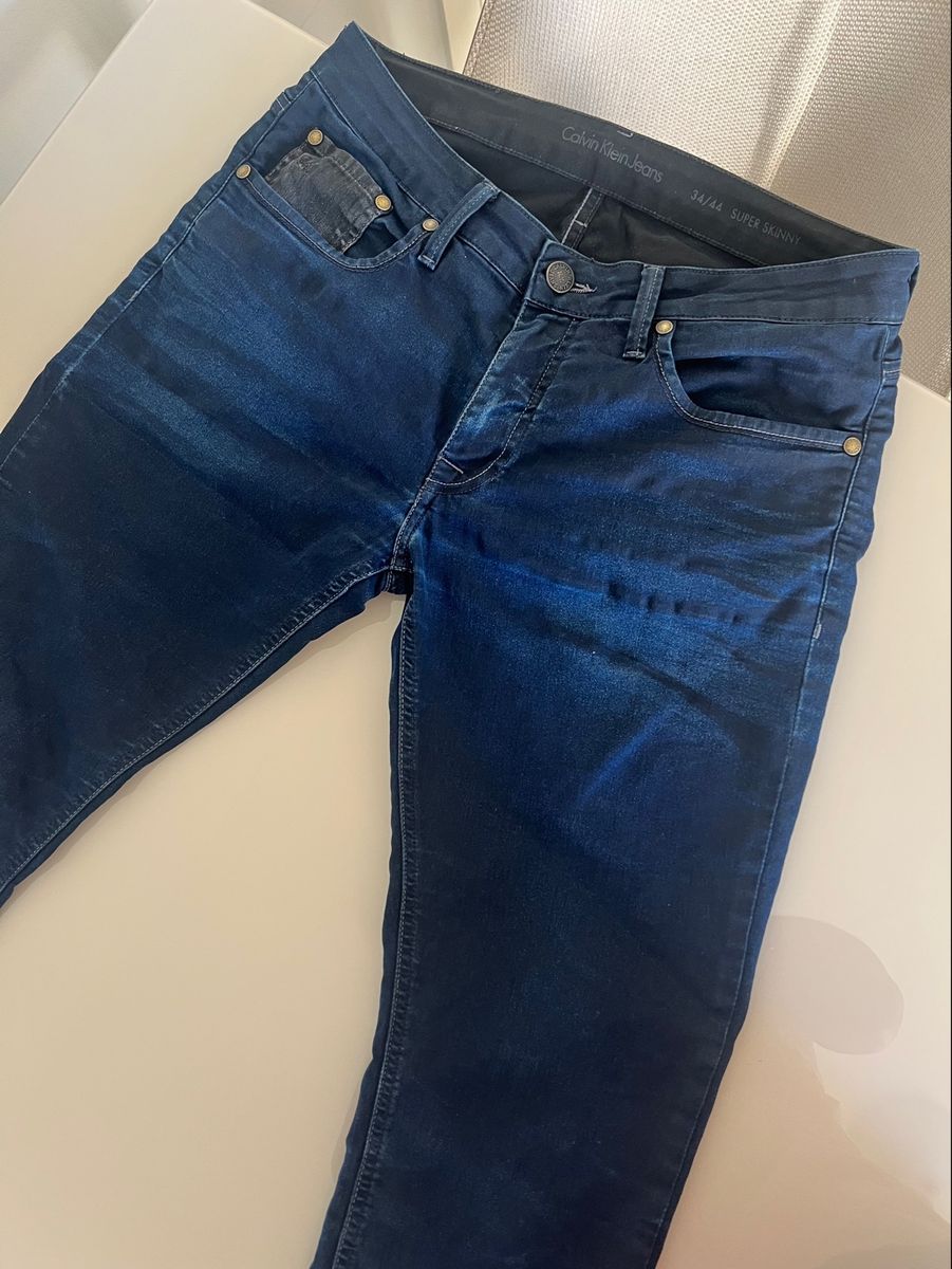 Calça Oil Original | Calça Masculina Calvin Klein Usado 86789674 | enjoei
