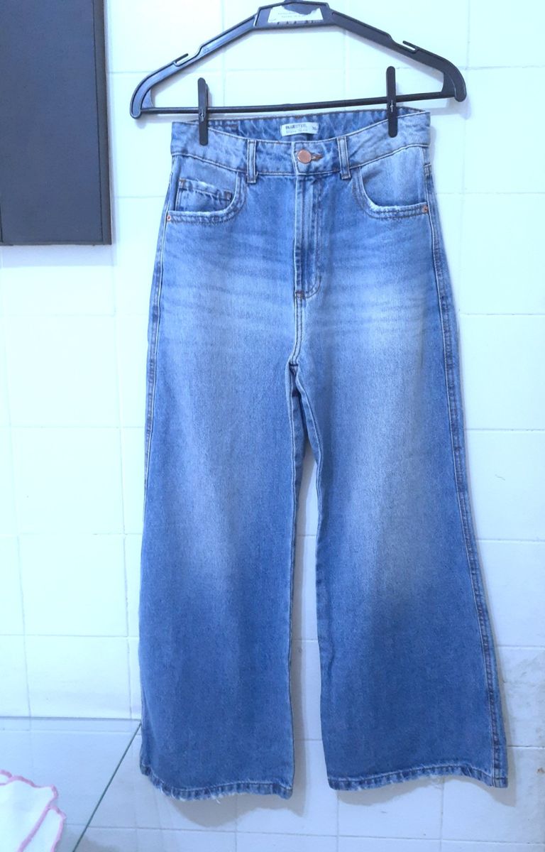 Calça Pantalona Blue Steel Azul Clara | Calça Feminina Renner Blue ...