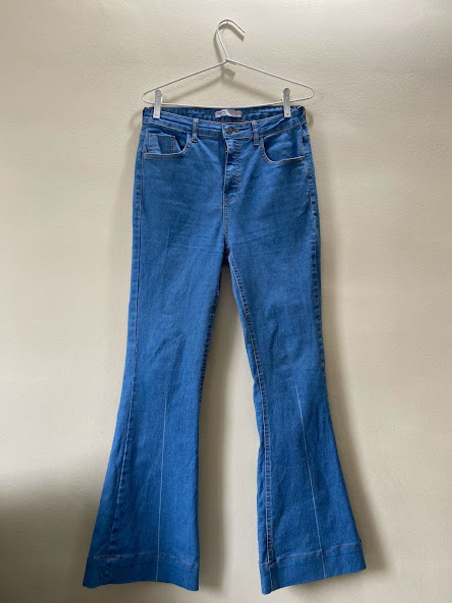 Calça Pantalona Cintura Alta Renner | Calça Feminina Renner Blue Steel ...