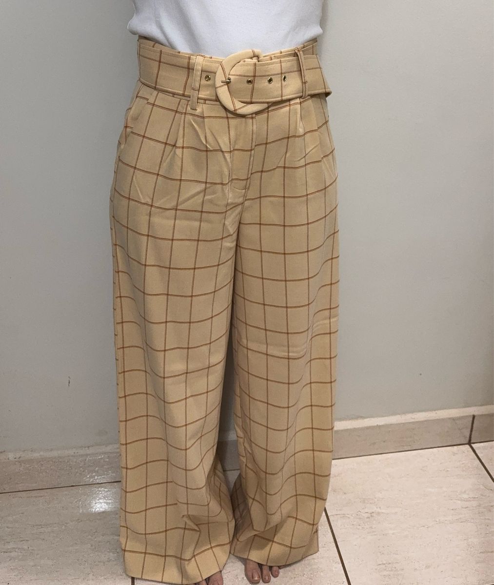 Calça Pantalona com Cinto | Calça Feminina Renner Usado 111293102 | enjoei