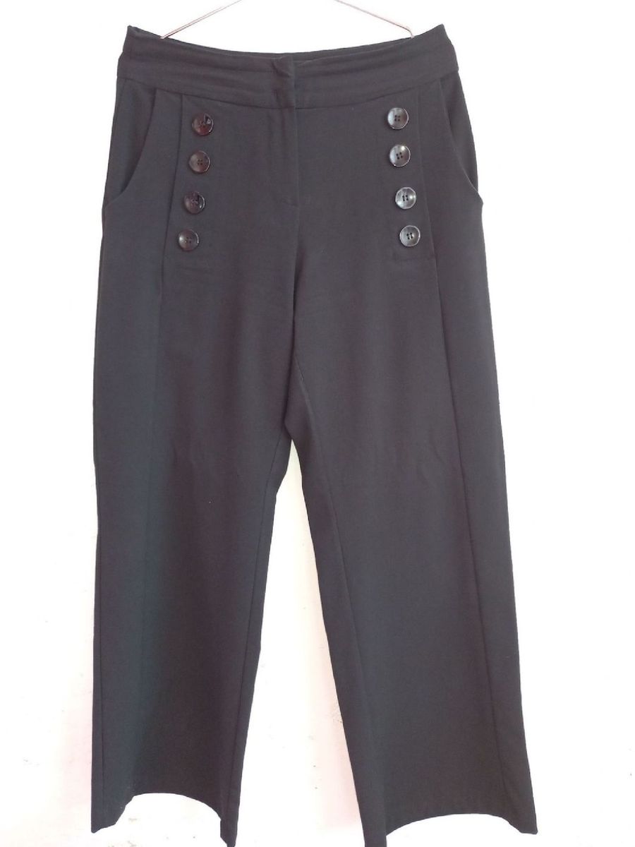 Calça Pantalona de Alfaiataria Renner | Calça Feminina Cortelle Usado ...