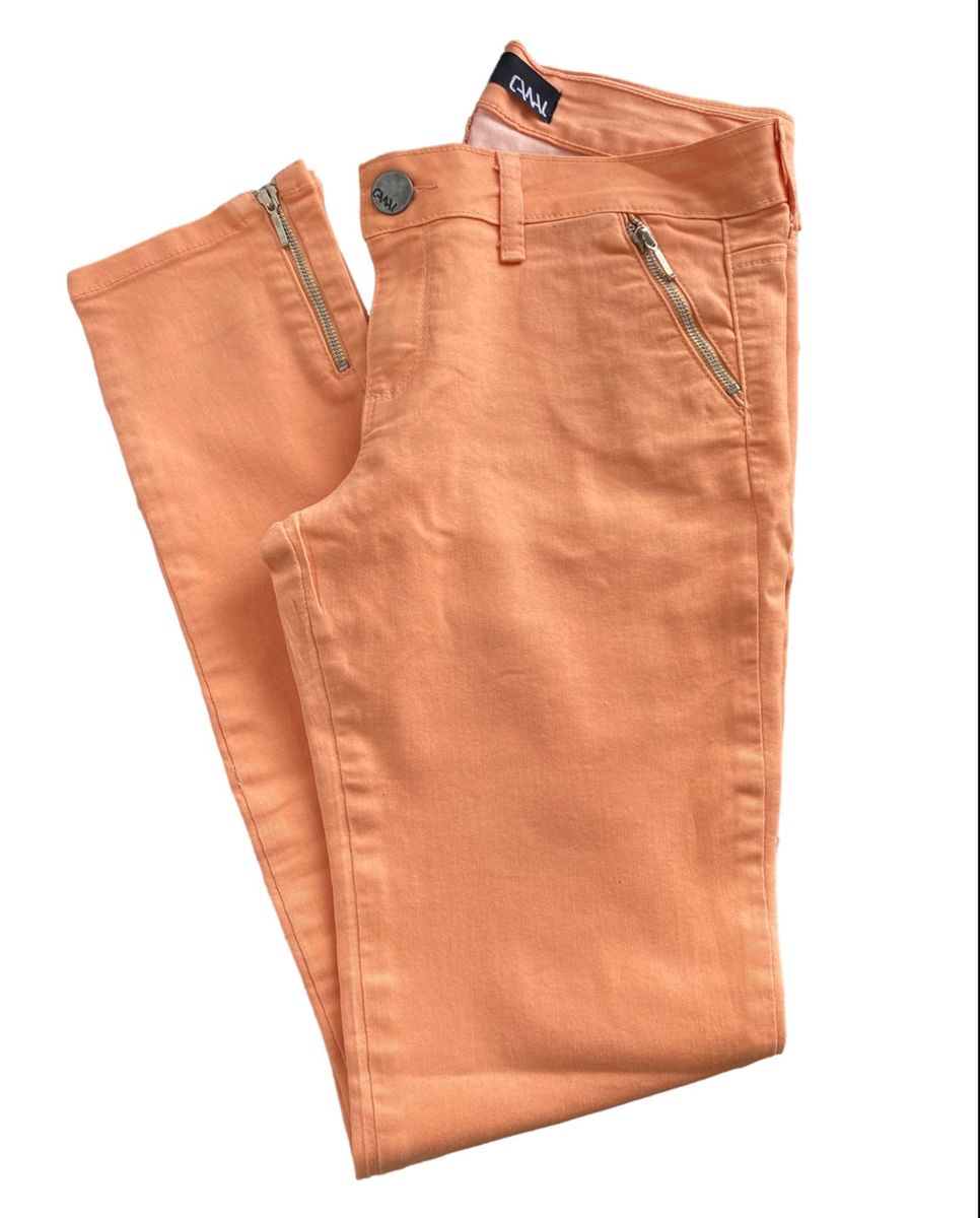 Calça Salmão Canal | Calça Feminina Canal Usado 85158612 | enjoei