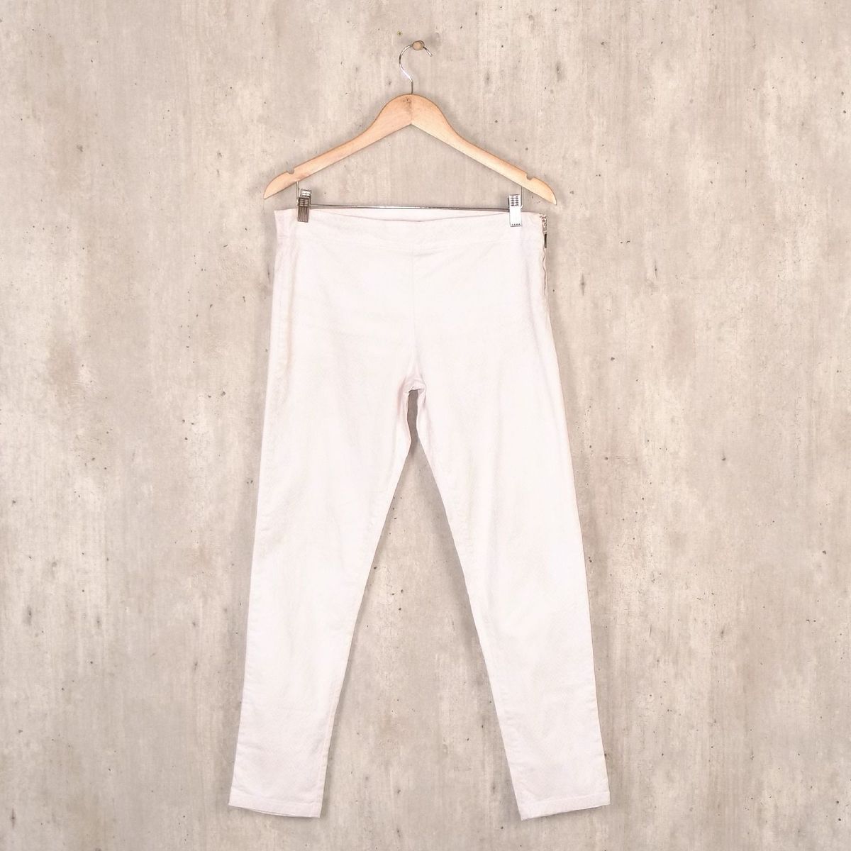 Calça Skinny Branca Python Openup | Calça Feminina Openup Usado ...