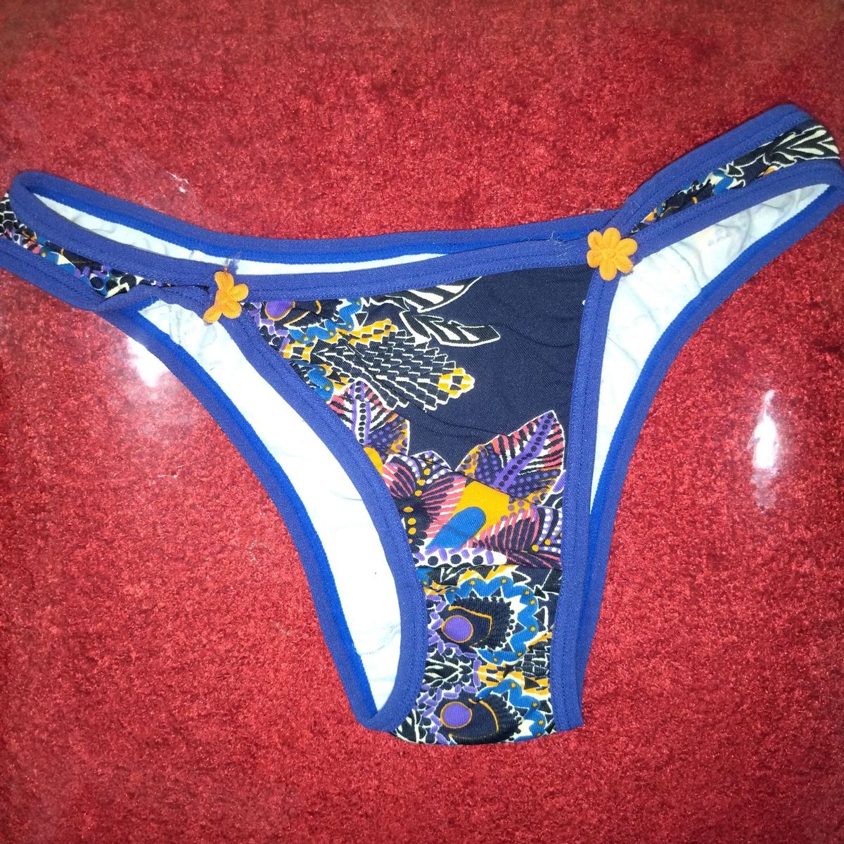 Calcinha Azul Estampada | Lingerie Feminina Nunca Usado 84427720 | enjoei