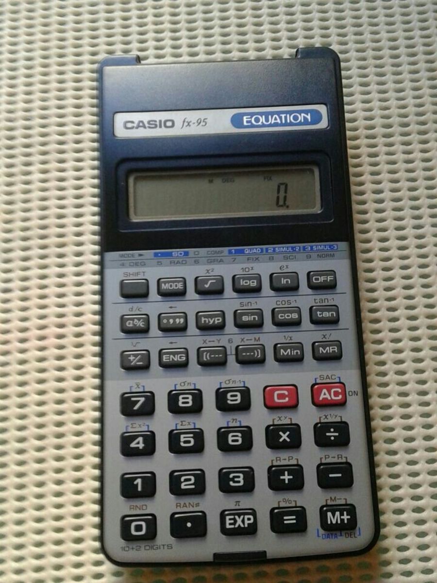 Calculadora Casio Fx-95 Equation | Item Info & Eletro Casio Usado ...