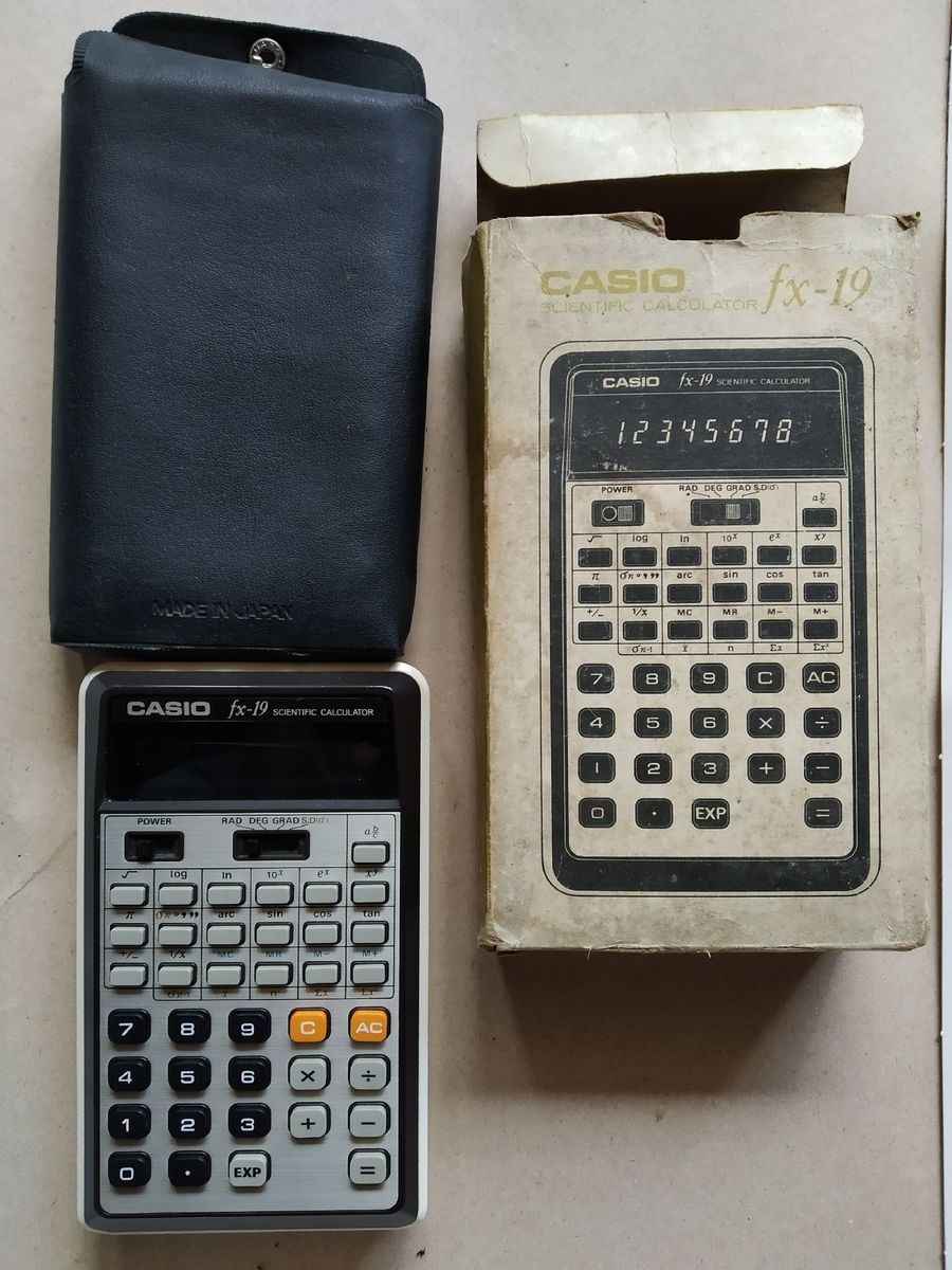 Calculadora Científica Antiga Casio | Item de Papelaria Casio Usado ...