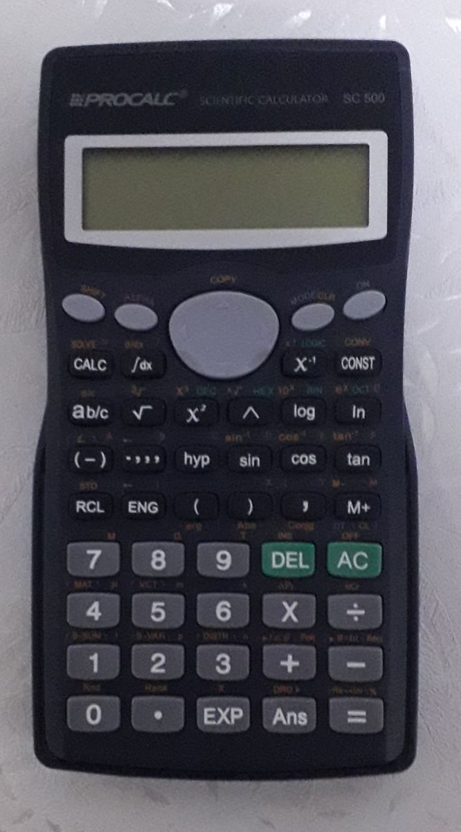 Calculadora Científica Procalc Sc-500 | Item de Papelaria Procalc Usado ...