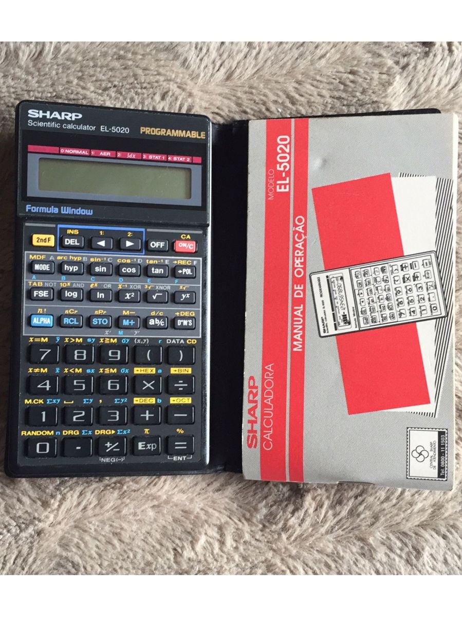 Calculadora Cientifica Sharp El-5020 | Livro Sharp Usado 31120726 | enjoei