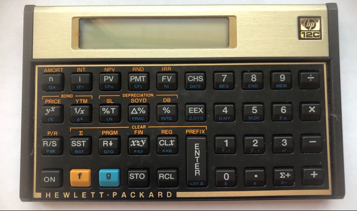 Calculadora Financeira Hp 12c Original Fabricada Na Malaysia | Item ...