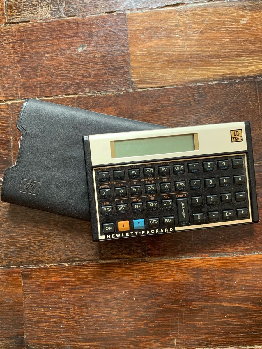 Calculadora Hp 12c Original Dourada | Item Info & Eletro Hp Usado ...