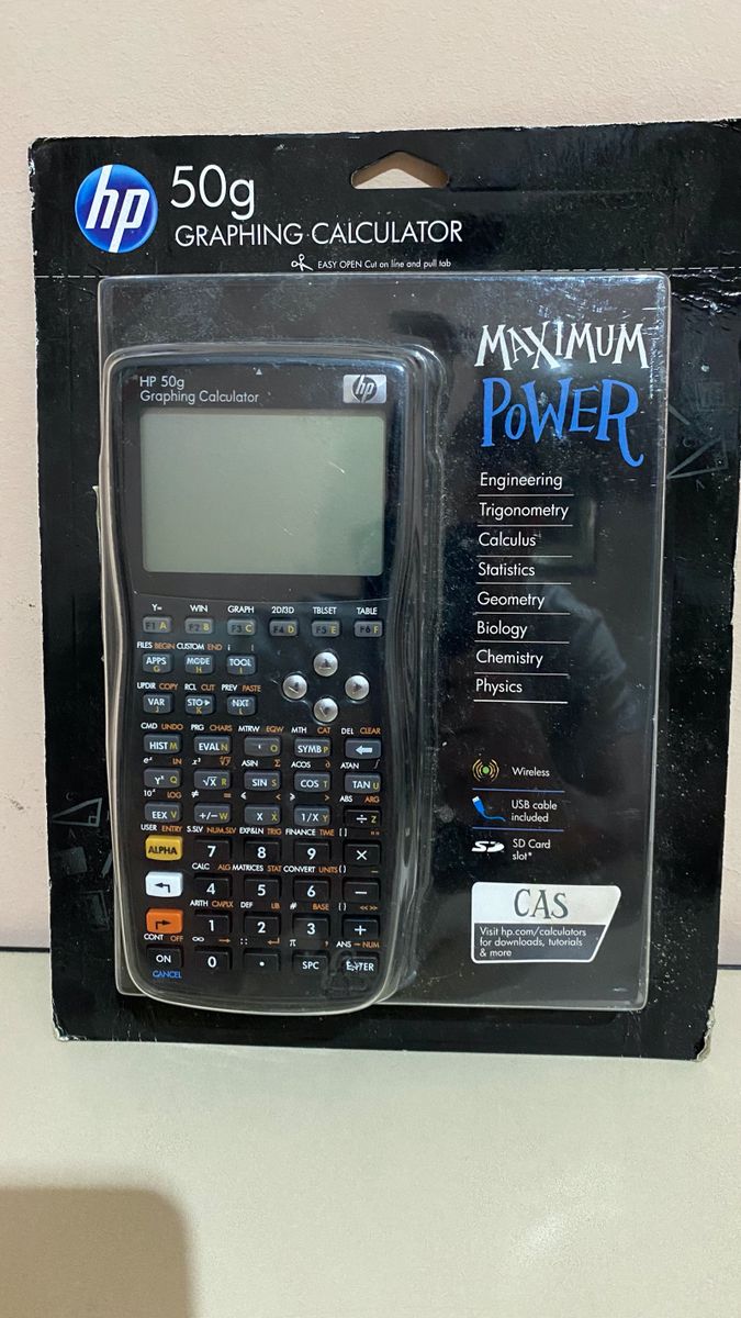 Calculadora Hp 50g + Case + Cabo | Móvel p/ Casa Hp Nunca Usado ...