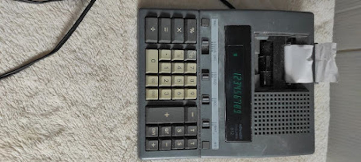 Calculadora Olivetti 812 Funcionando | Item de Papelaria Usado 75334868 ...