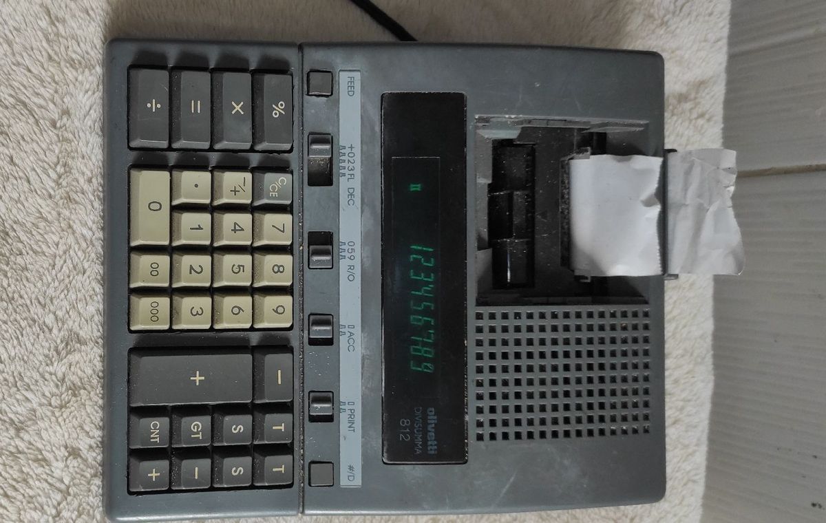 Calculadora Olivetti Funcionando | Mouse p/ Computador Usado 70131081 ...