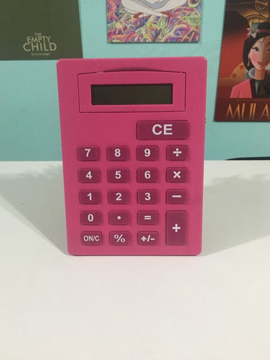 Calculadora Pink | Item de Papelaria Nunca Usado 39715512 | enjoei