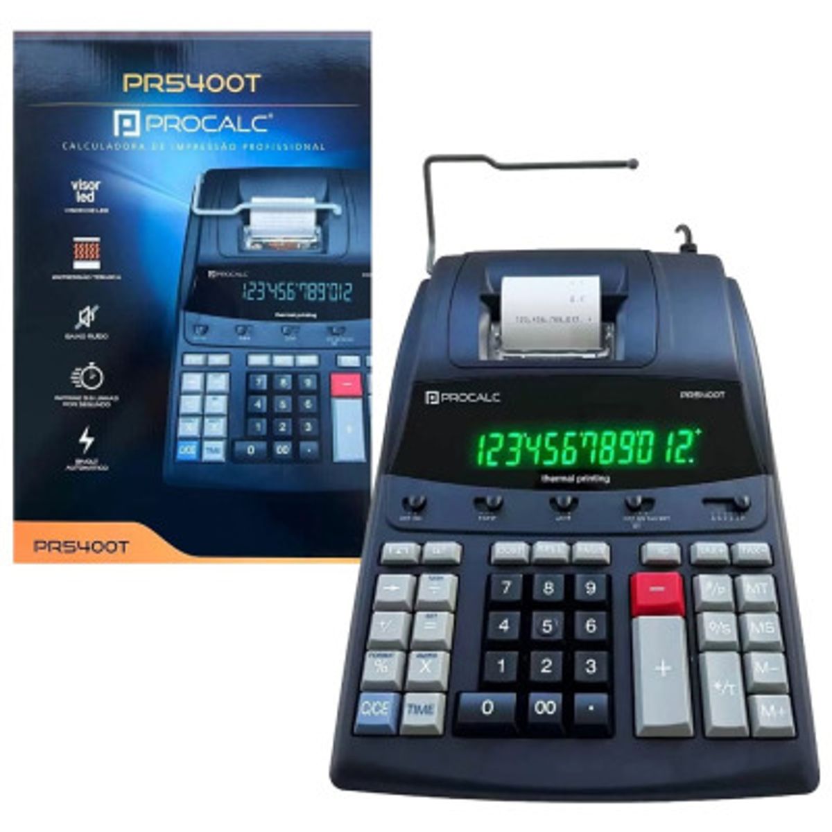 Calculadora Procalc C / Bobina Térmica Bivolt 54000t 12 Digitos | Item ...