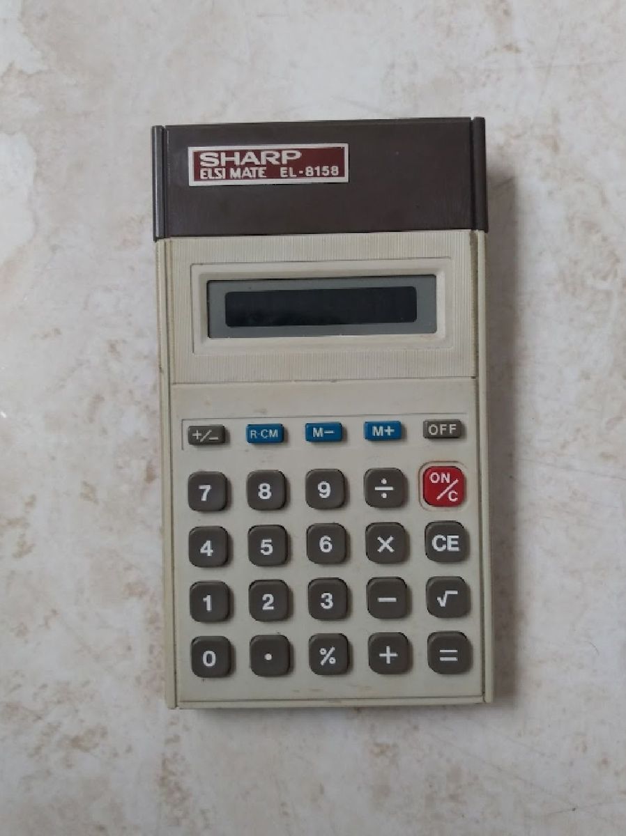 Calculadora Sharp Antigo | Produto Vintage e Retro Sharp Usado 79001396 ...