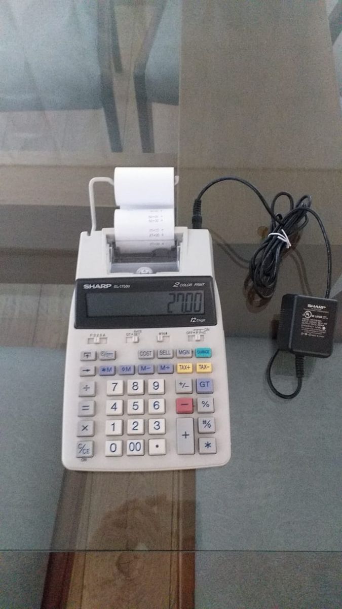 Calculadora Sharp El 1750v | Item de Papelaria Sharp El Usado 77250902 ...