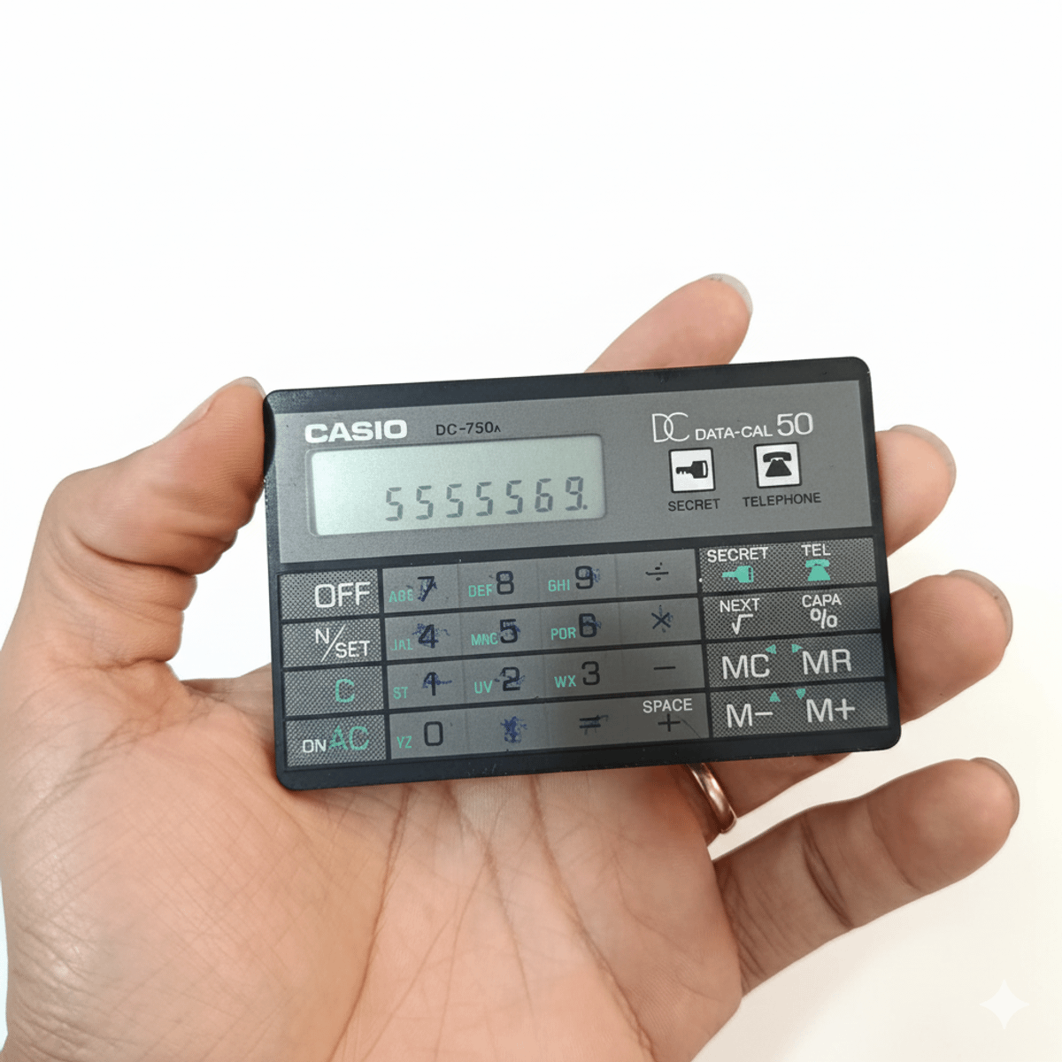 Calculadora Vintage Casio Dc-750a Data-cal 50 | Cx34 | Item Info ...