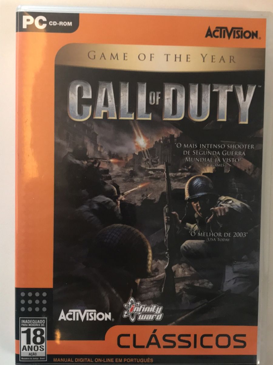 Call Of Duty Clássicos - Pc Cd-rom | Jogo de Computador Activision ...