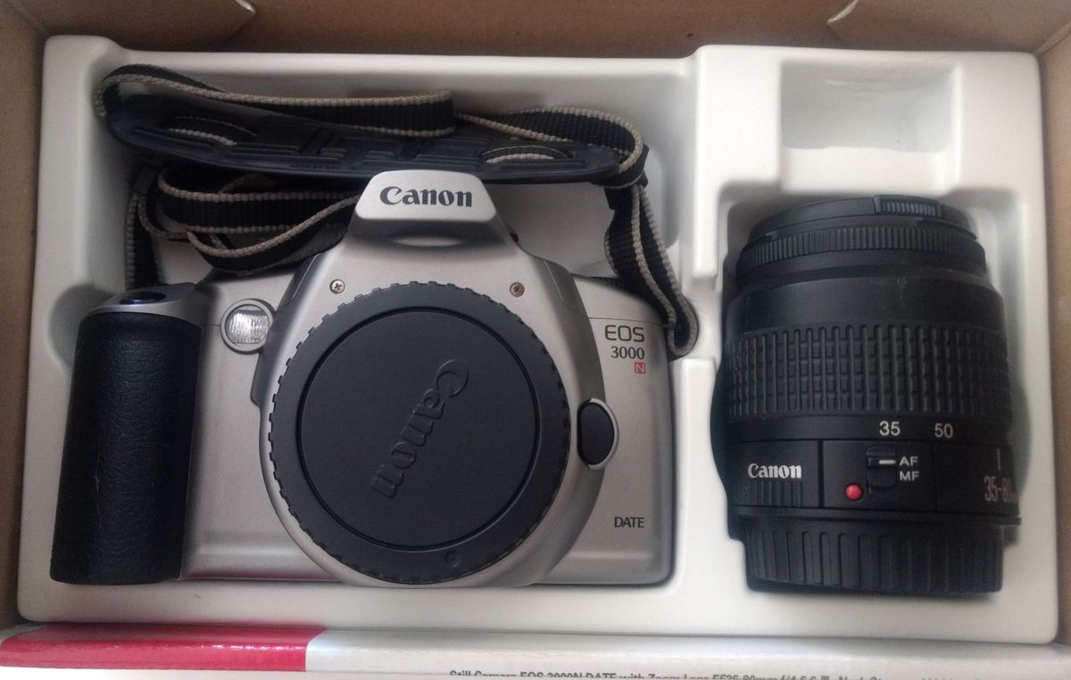 Camera Analógica Canon Eos 3000n com Lente Original | Máquina ...