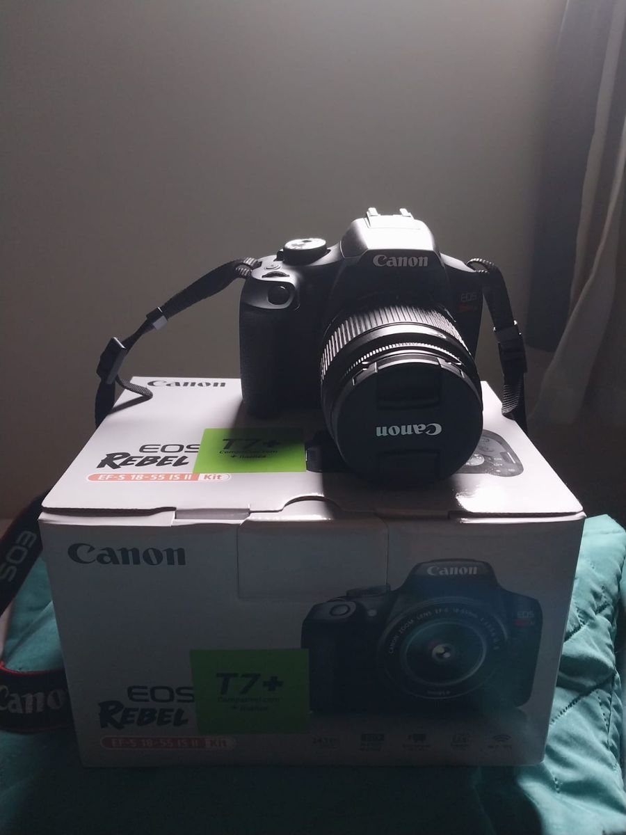 Camera Canon Eos Rebel T7+ Seminova | Máquina Fotográfica Digital Canon ...