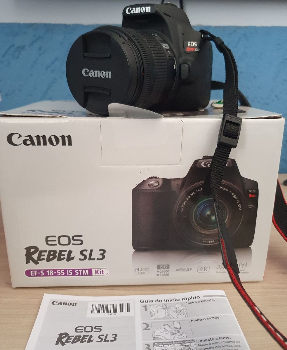 Câmera Canon Sl3 Pouco Usada, sem Detalhes com Nota Fiscal, So Entrego ...