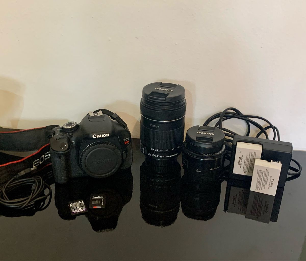 Camera Canon T3i Kit Completo | Máquina Fotográfica Digital Canon Usado ...