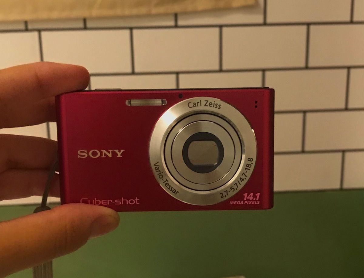 Câmera Cybershot Rosa | Máquina Fotográfica Digital Sony Usado 83177802 ...