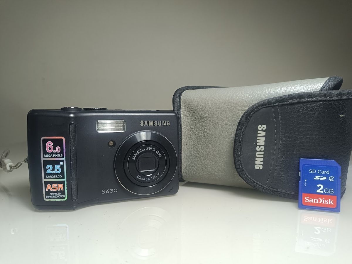 Câmera Digital Samsung S630 Compacta Cartão de Memória | Máquina ...