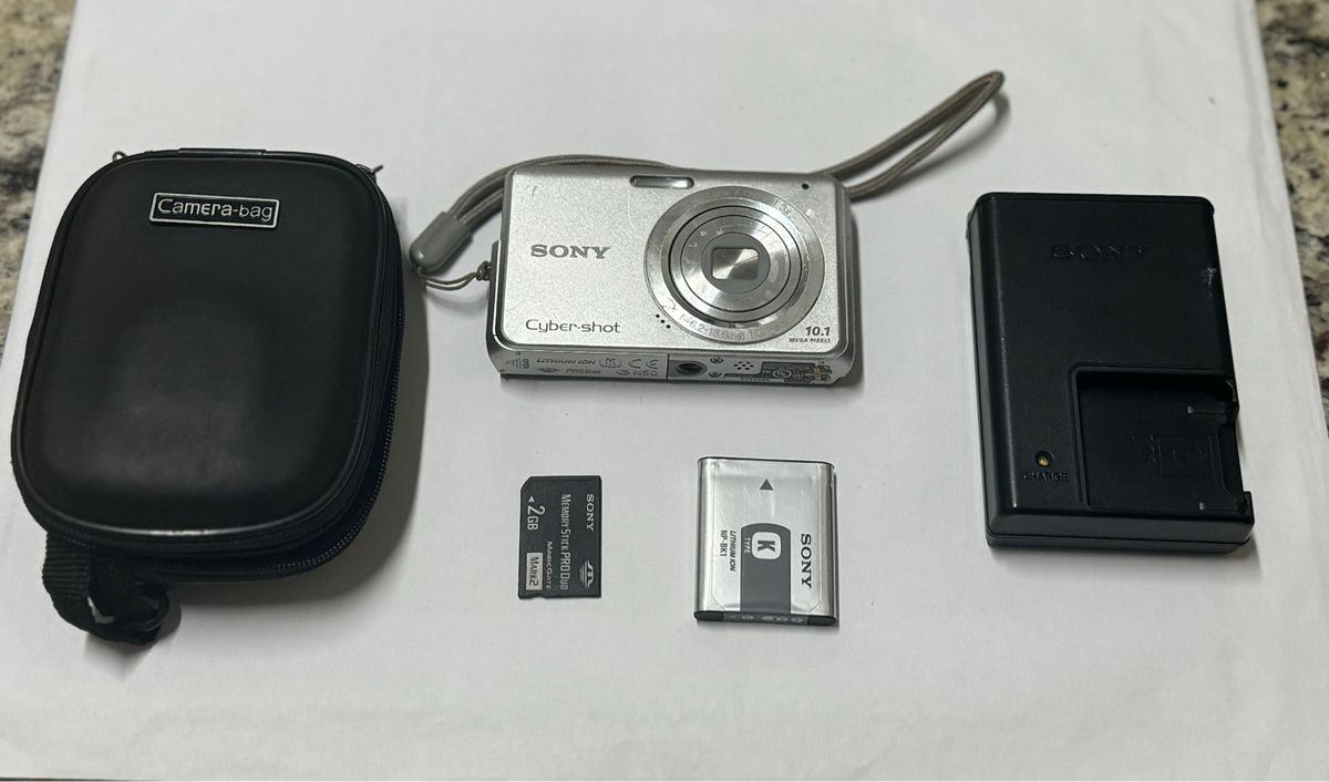 Camera Digital Sony Cyber-shot 10.1 Mp Dsc-w180 + Carregador, Bateria ...