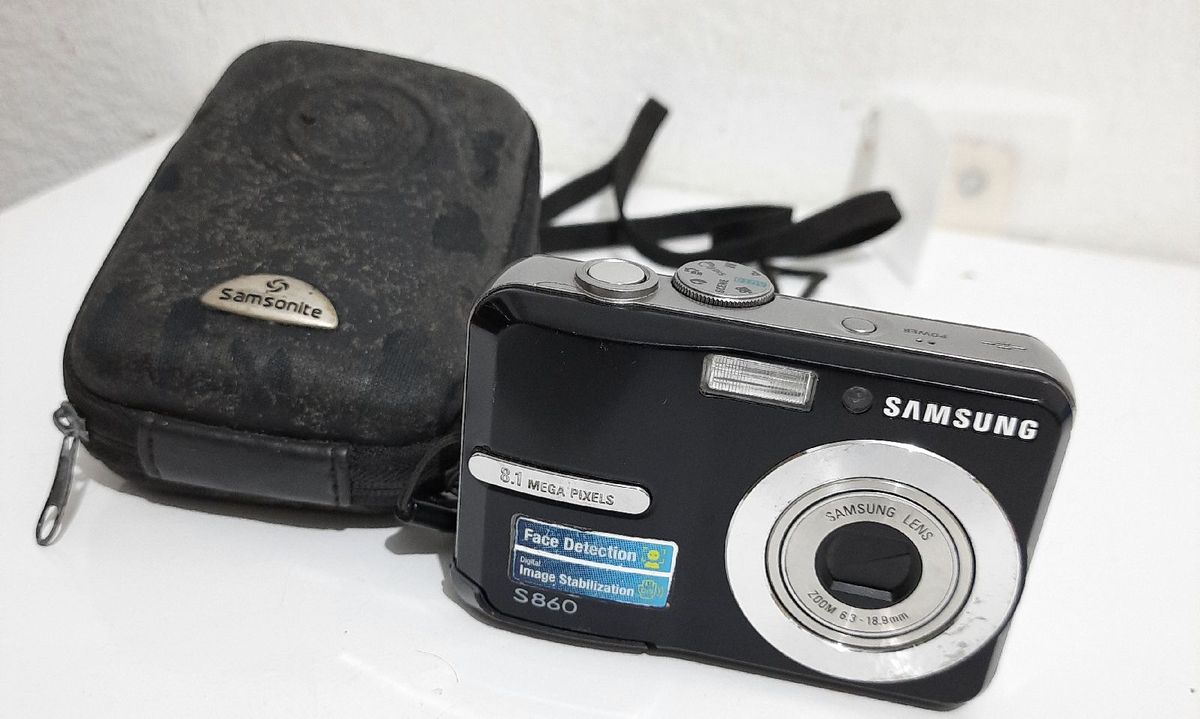 Câmera Fotográfica Digital Samsung Antiga | Cacareco Samsung Usado ...