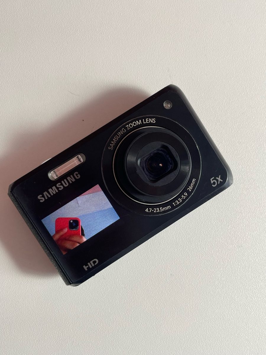 Câmera Fotográfica Samsung Hd - com Visor Frontal Cybershot | Máquina ...