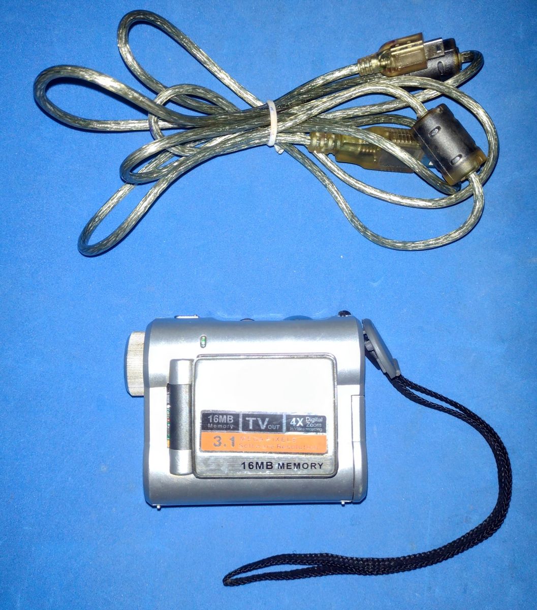 Câmera Mini Filmadora Digital Tekpix Dv 3100 C/ 16 Mb 4x Zoom 3.1 ...