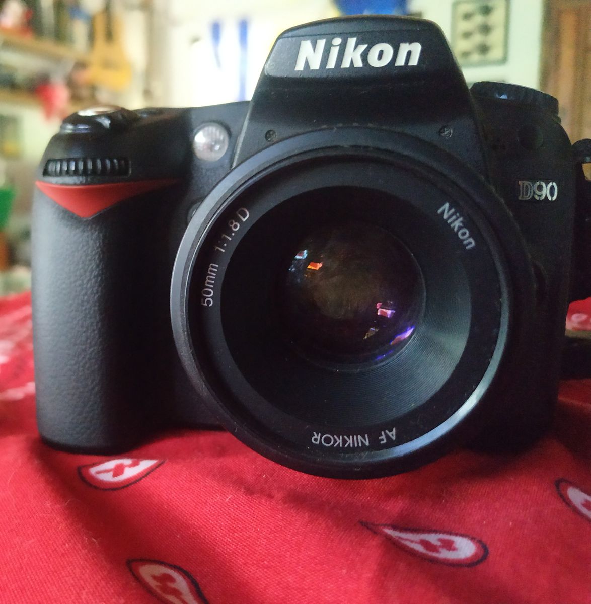 Câmera Nikon D90 com Lente Af Nikkor 50mm 1:1.8 | Máquina Fotográfica ...