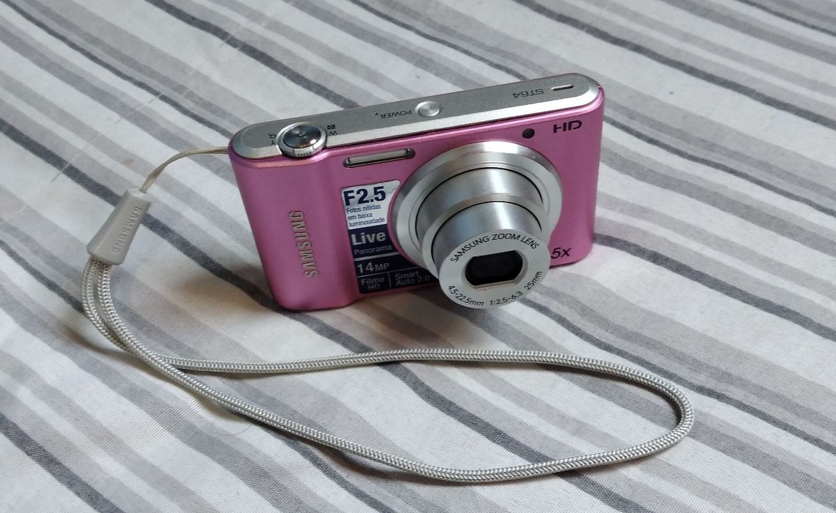 Câmera Samsung Rosa - Modelo St64 | Máquina Fotográfica Digital Samsung ...