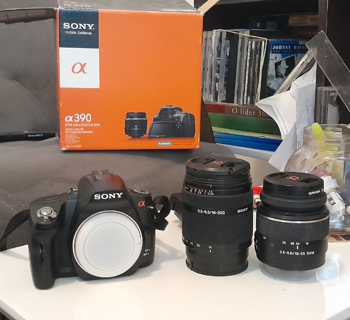 Câmera Sony A390 - Completa com 2 Lentes | Máquina Fotográfica Digital ...