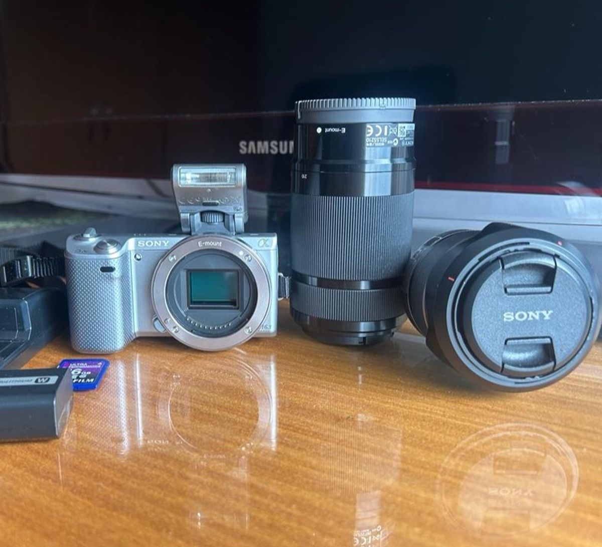 Câmera Sony Alpha Next 5n | Máquina Fotográfica Digital Sony Usado ...