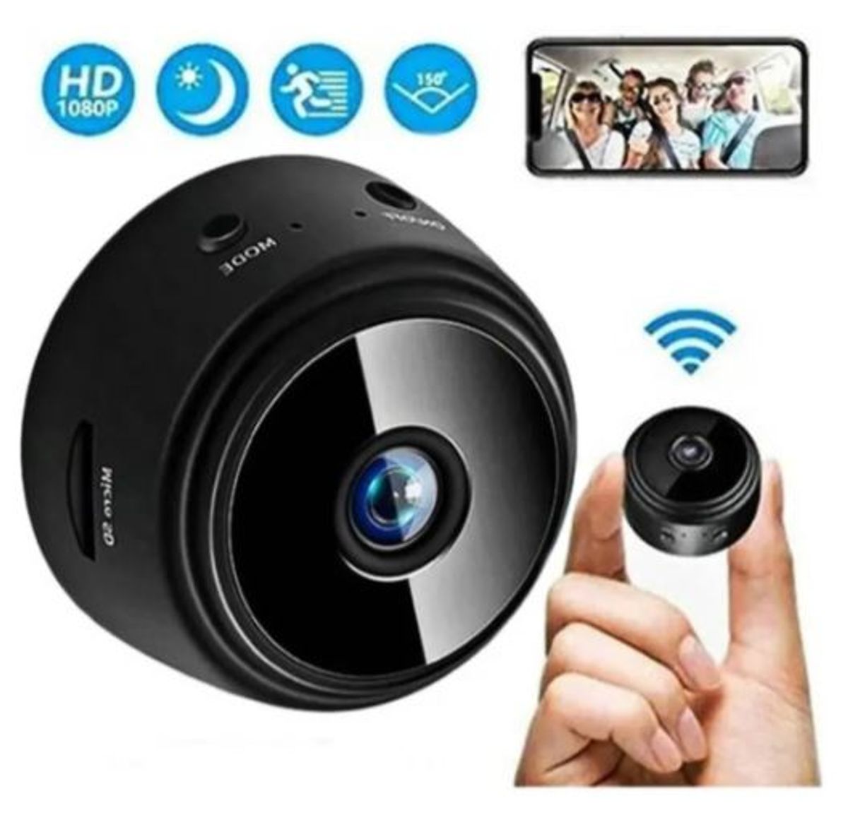 Camera Wifi Mini de Segurança Espiã Discreta | TV e Display Nunca Usado ...