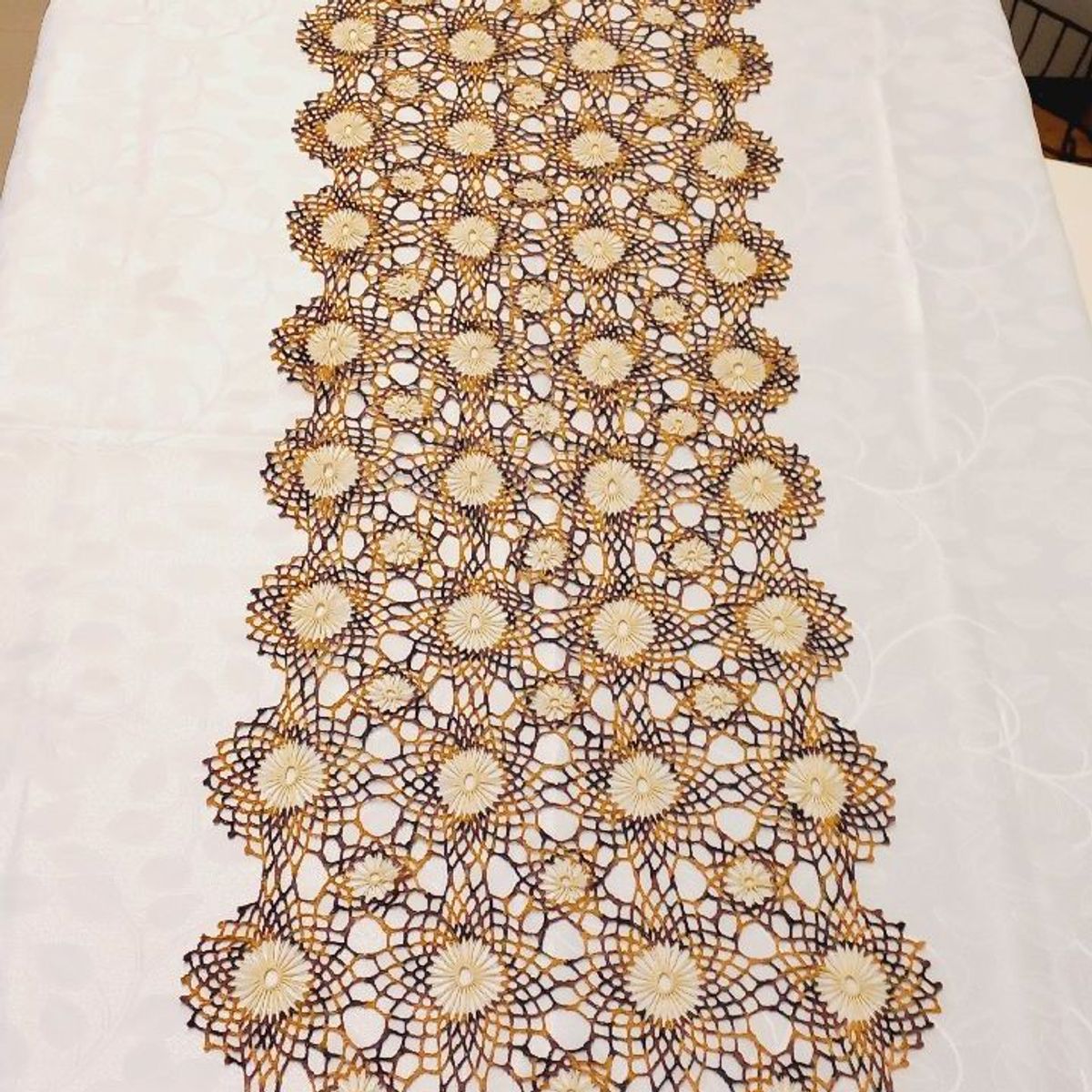 Caminho de Mesa Croche | Item de Decoração Usado 84914123 | enjoei