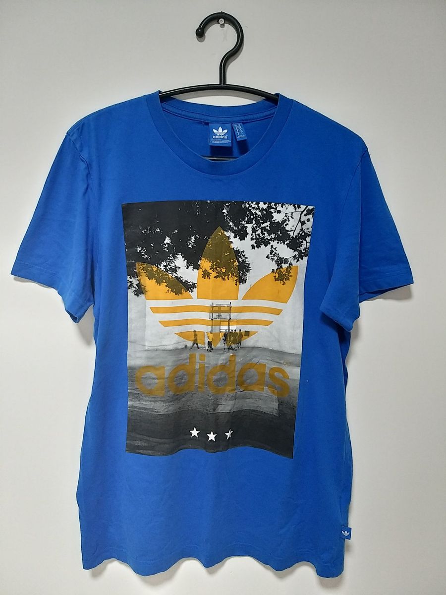 Camisa Adidas Originals Azul | Camiseta Masculina Adidas Usado 36011561 ...