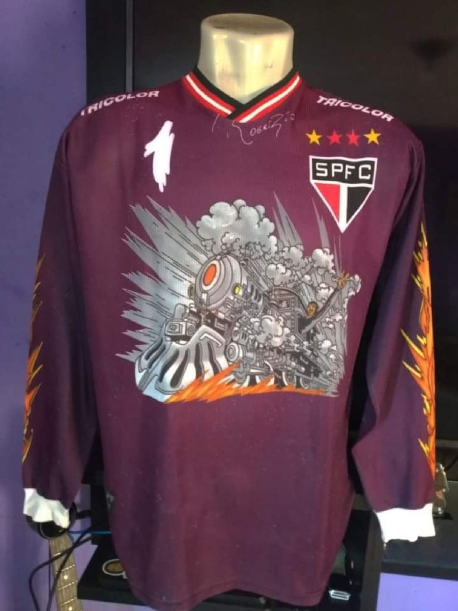Camisa Antiga de Goleiro do São Paulo | Roupa Esportiva Masculino São Paulo Usado 75541408 | enjoei