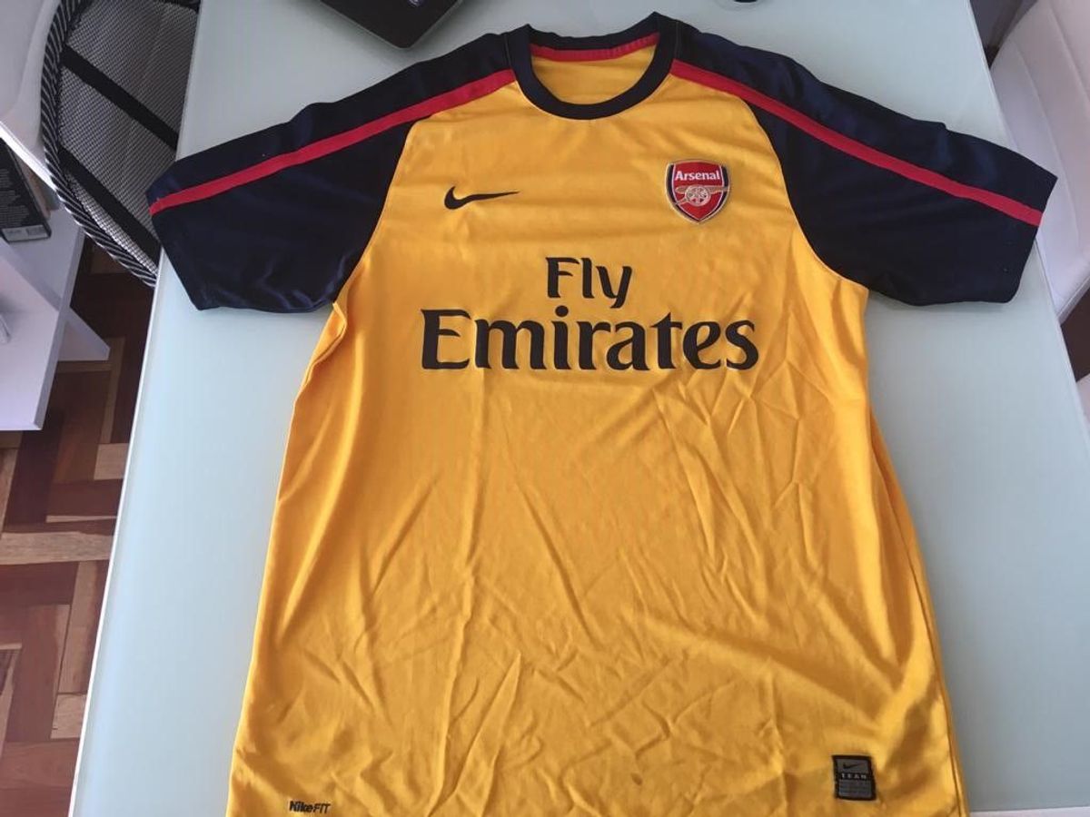 Camisa Arsenal 2008/09 ( Amarela ) | Camiseta Masculina Nike Usado ...