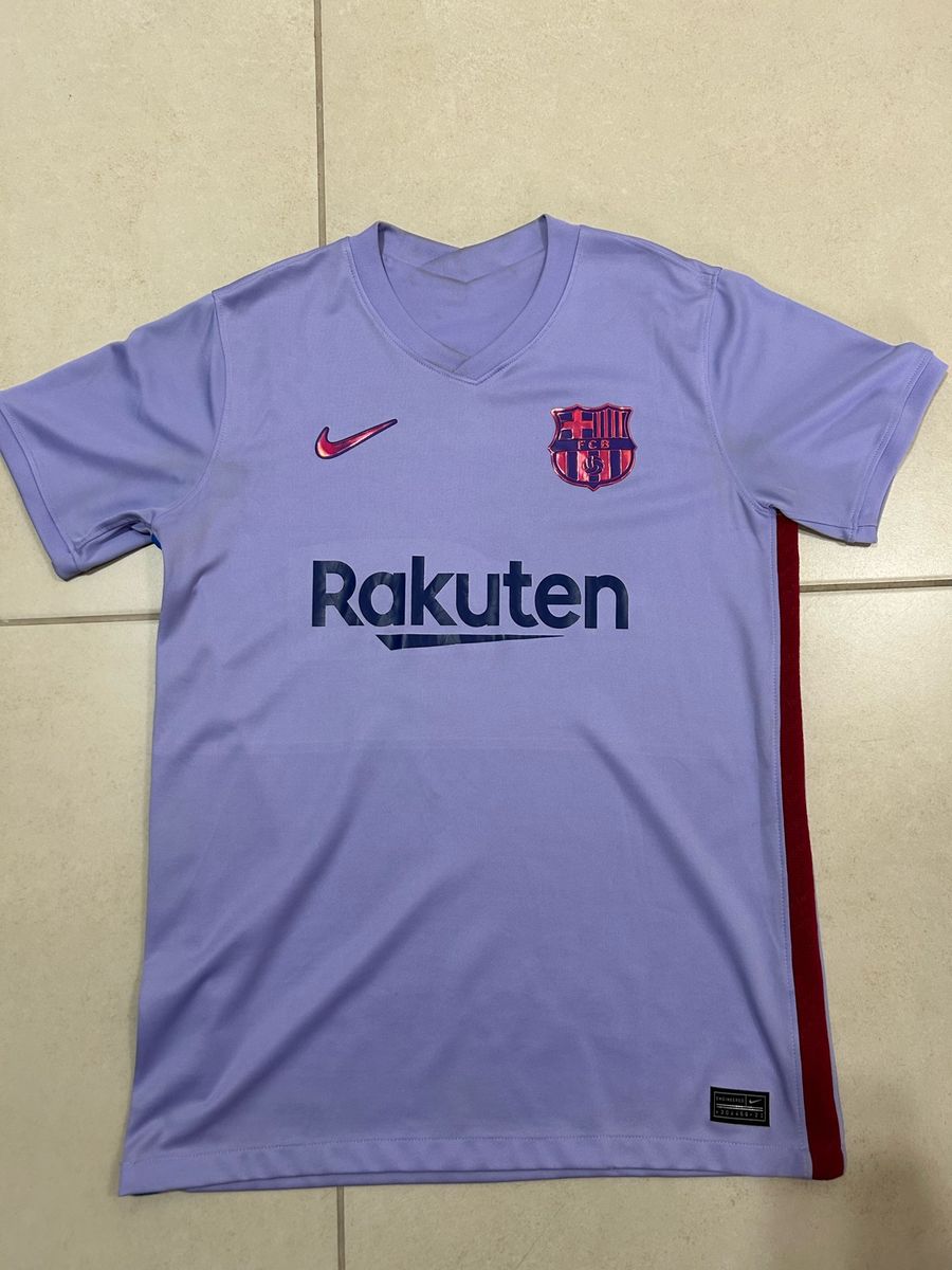 Camisa Barcelona 2021 Roxa | Camisa Masculina Nike Usado 112096571 | enjoei