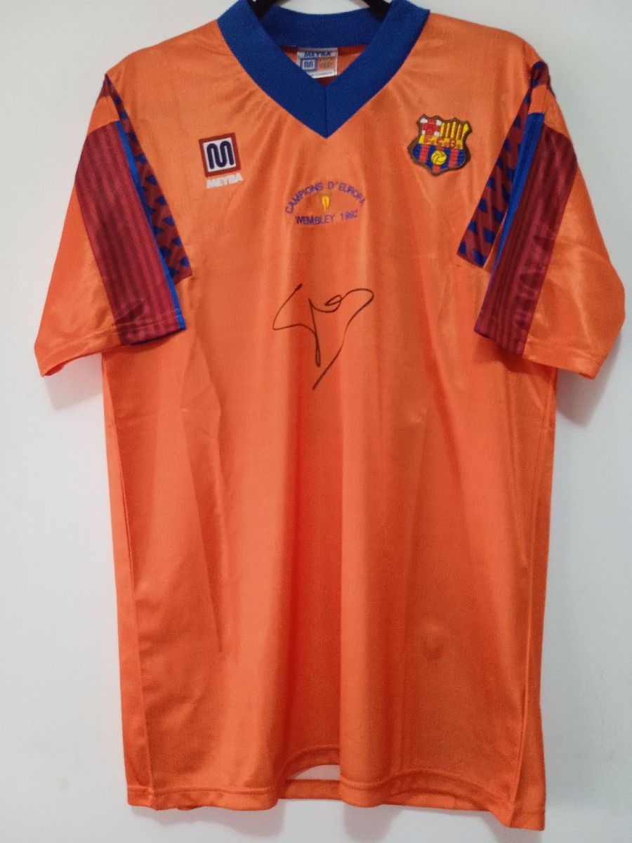 Camisa Barcelona Final Ucl 1992 #10 Guardiola Autografada Certificada ...