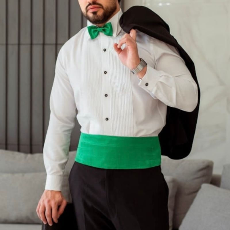 Camisa De Smoking Camisa Para Smoking Zanetti Blue Blanca Sólida Para