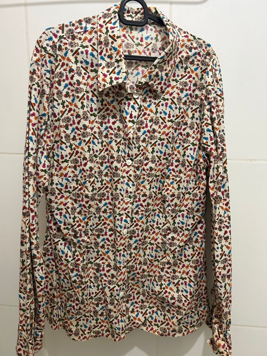 Camisa Caveira | Camisa Feminina Usado 131978371 | enjoei