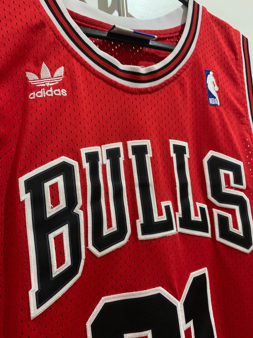 Camisa Chicago Bulls 91 Rodman | Camisa Masculina Adidas Usado 84820111 ...